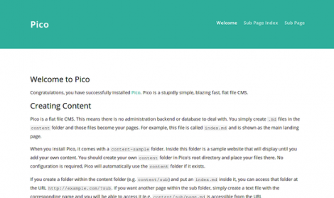 Install and Configure Pico CMS on Ubuntu 16.04 | LinuxCloudVPS Blog